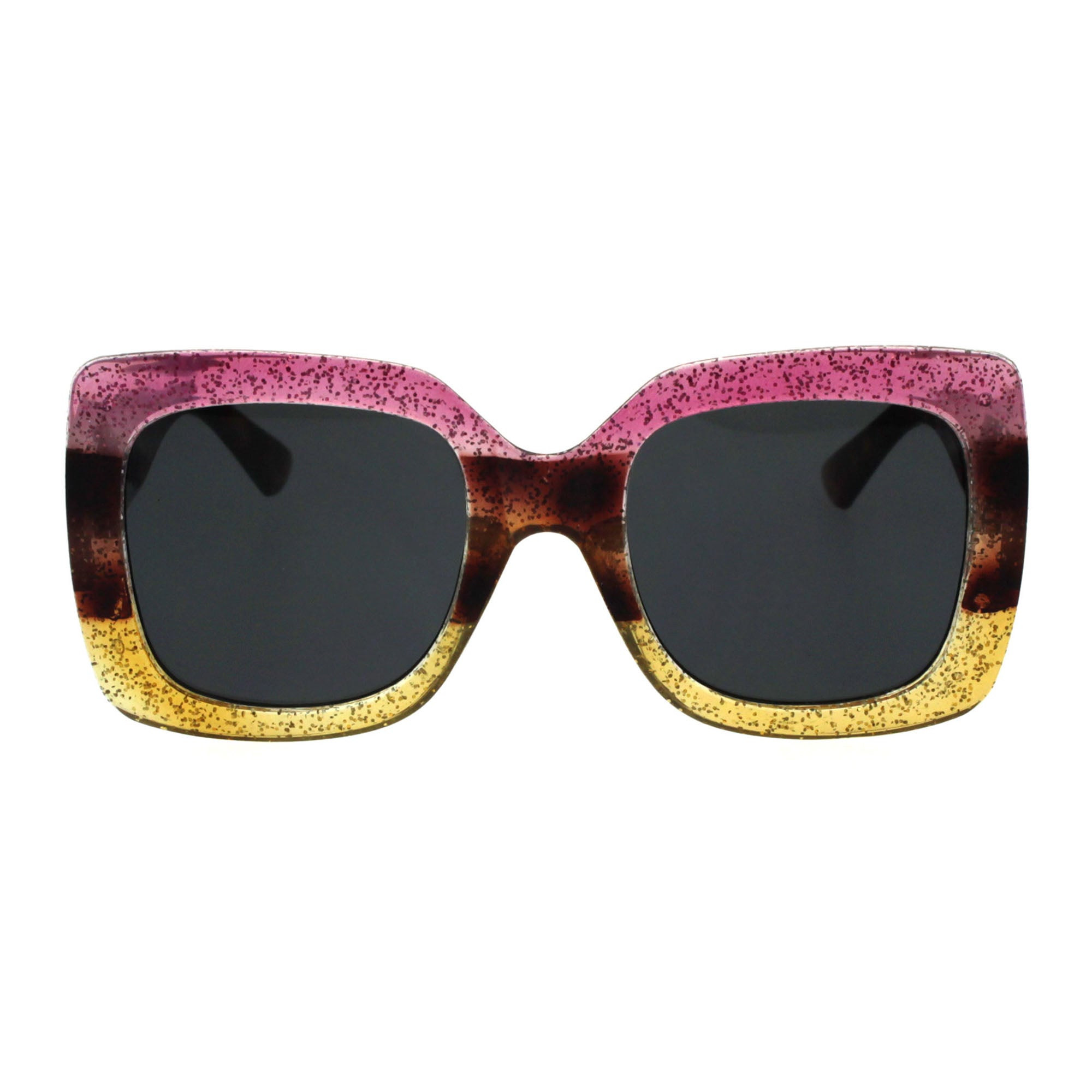 Oversized Square Colorblock Sunglasses – PASTL
